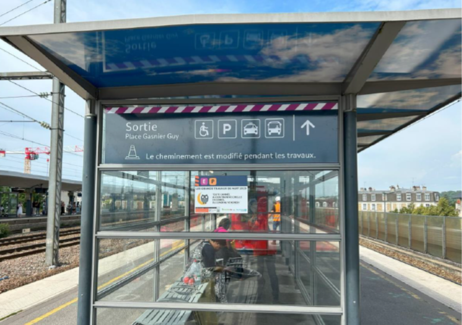 Travaux en gare de Chelles-Gournay pour l'arrivée du métro ligne 16, jusqu'au 13 mai 2024